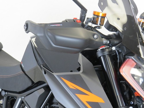 KTM 1290 SUPER DUKE R 17-19 Matt Black Hand Guards - Powerbronze | eBay