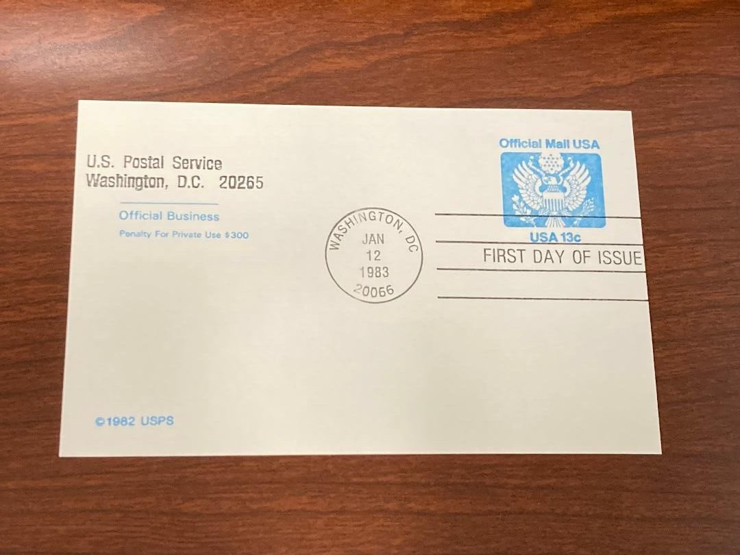 OFFICIAL MAIL USA FIRST DAY OF ISSUE POSTCARD 01/12/1983 | eBay