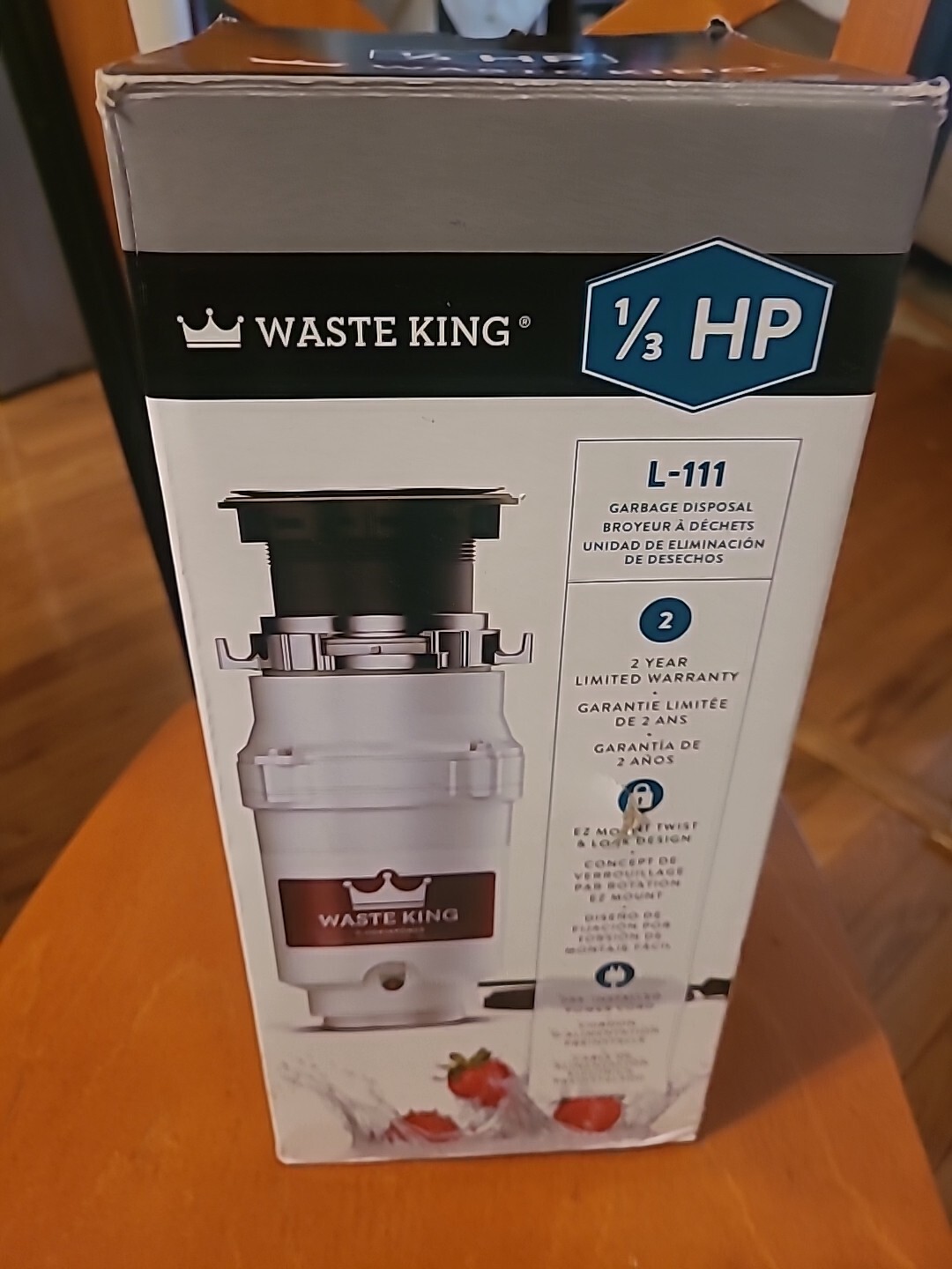 Waste King L-111 Garbage Disposal with Pre-installed Power Cord 1/3-HP ...