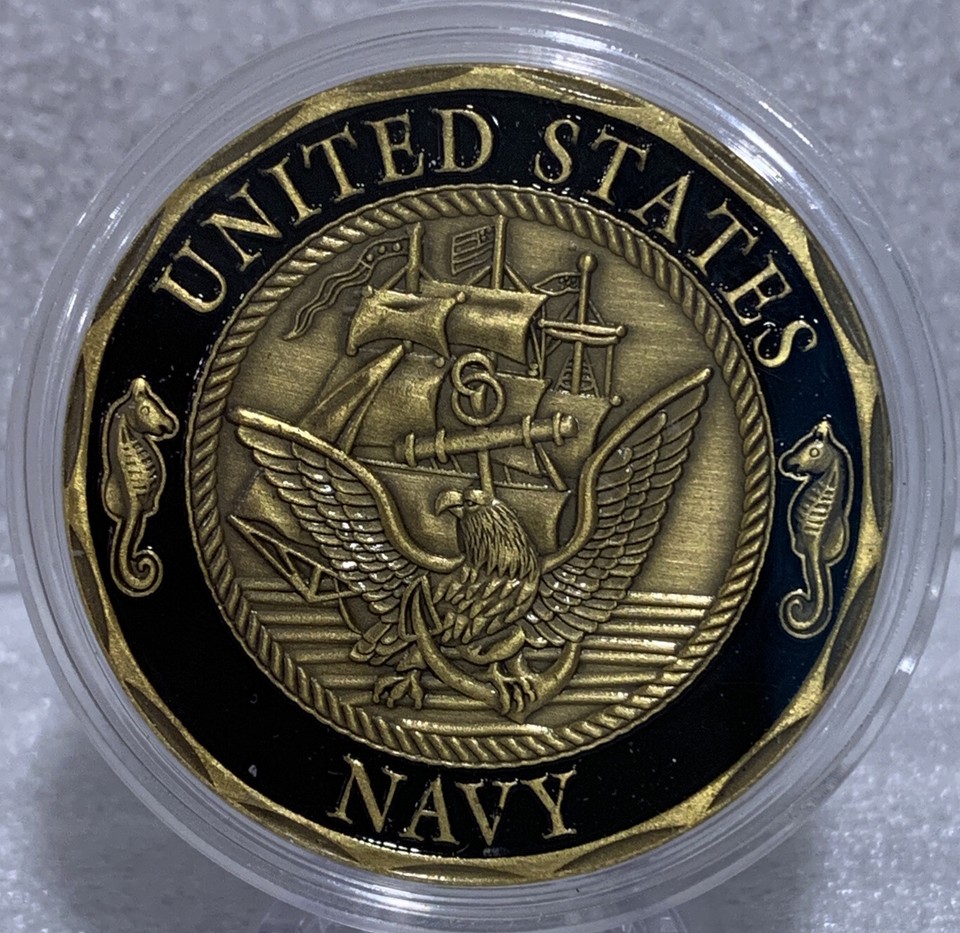 * US Navy Challenge Coin, Shellback US Navy Values Challenge ...