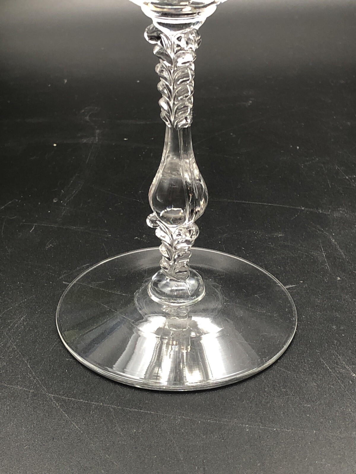 (1) Cambridge Rose Point Wedding Elegant Glassware Champagne Toast Wine ...