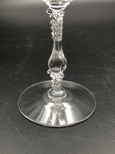 (1) Cambridge Rose Point Wedding Elegant Glassware Champagne Toast Wine ...