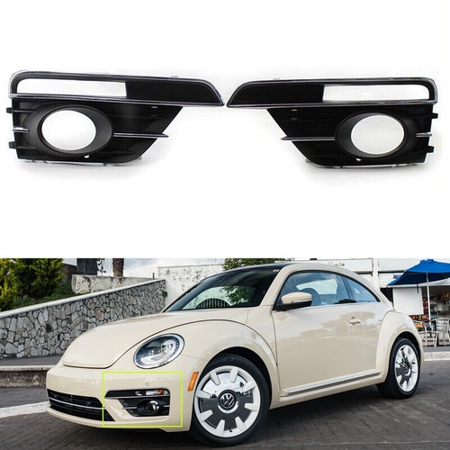 Left + Right For VW Beetle 2017-2019 Front Bumper Fog Light Grille ...