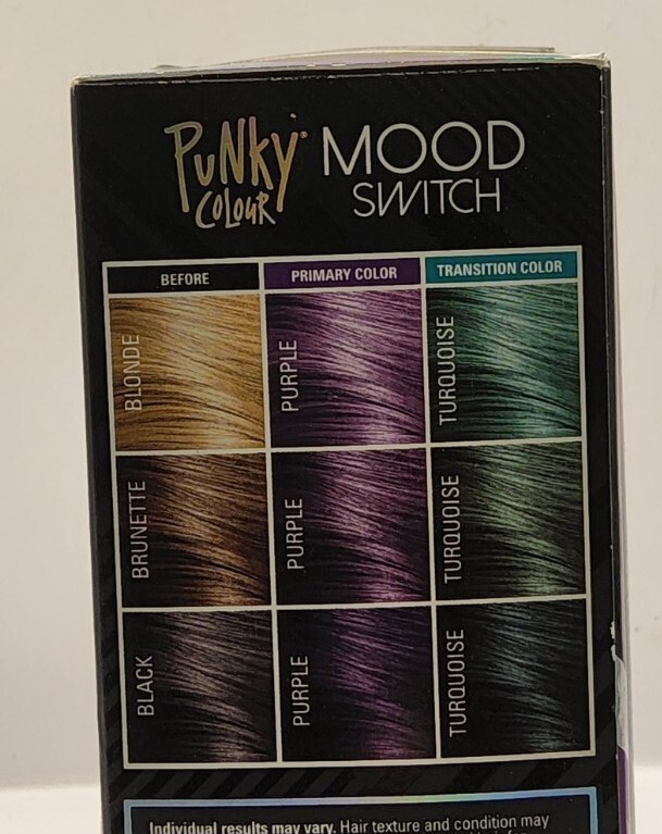 2 Punky Color Mood Switch Heat Activated Hair Color Change Dye Purp 2 ...