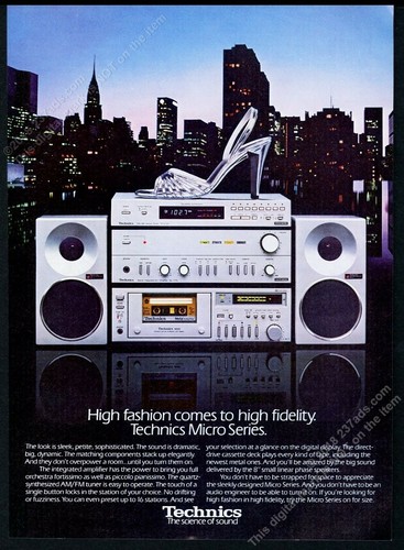 1981 Technics Micro Series stereo system photo vintage print ad | eBay