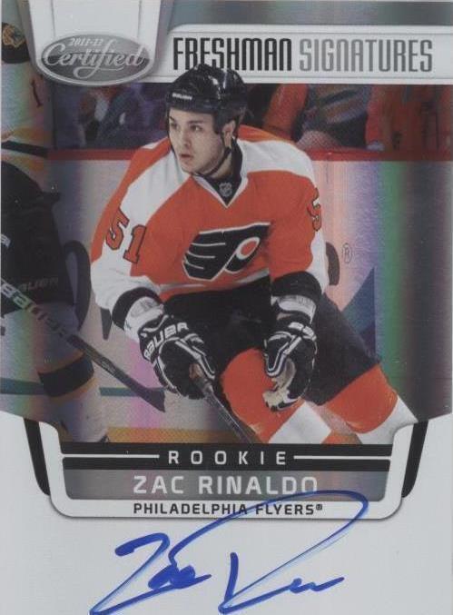2011-12 Panini Certified - Freshman Signatures Zac Rinaldo #191 /1599 ...