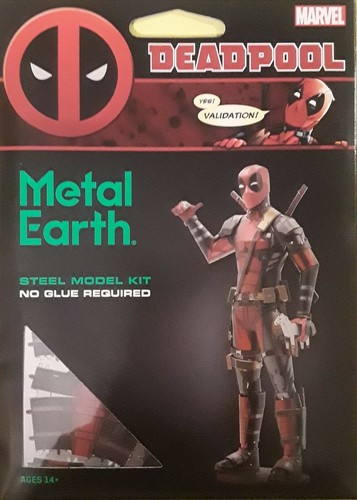 'DEADPOOL'~MARVEL~3D METAL EARTH~BRAND NEW~MSRP $25~BID@$4.99~HARD TO ...