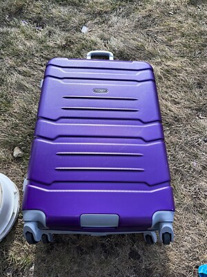 Olympia Hard Case Suitcase Luggage Purple | eBay