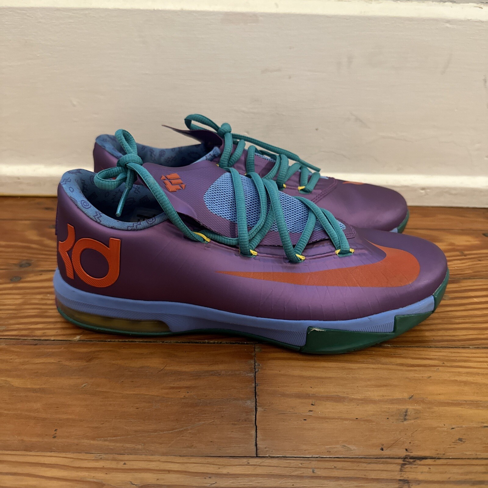 Nike KD 6 GS Rugrats 2013 Size 6.5Y Used 599477-500 | eBay