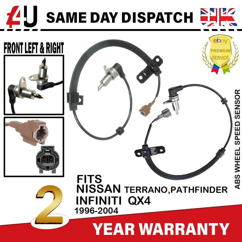 2X ABS SPEED SENSOR FOR INFINITI QX4 NISSAN TERRANO PATHFINDER 1996 ...