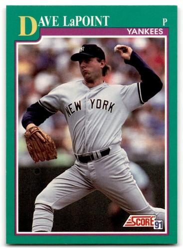 1991 Score Dave LaPoint New York Yankees #218 | eBay