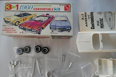 Vintage Car Model Kit AMT 1960 Pontiac Convertible | eBay