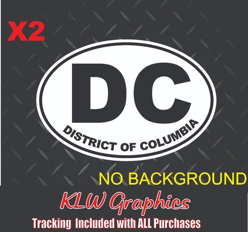 District of Columbia Oval Vinyl Decal Sticker State Car Diesel Truck ...