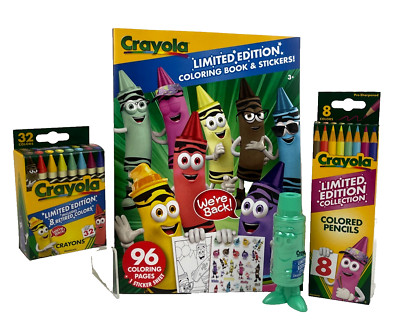 Limited Edition Retired set Crayola Crayons,markers, Coloring Pencils ...