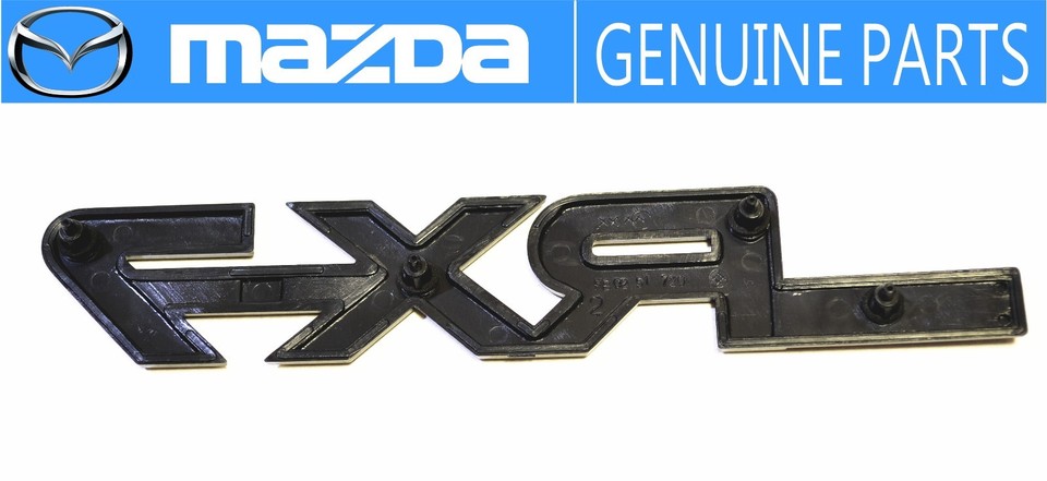 Mazda RX-7 FC3S Black Rear Emblem Badge GENUINE OEM | JDM