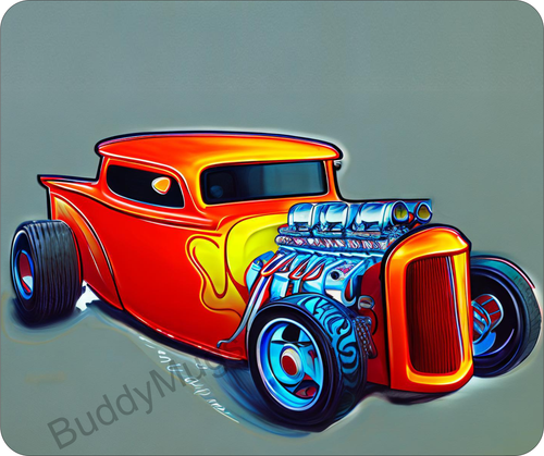 Large Hot Rod Sports car Mouse Pad For Laptop Computer Gaming Mousepad ...