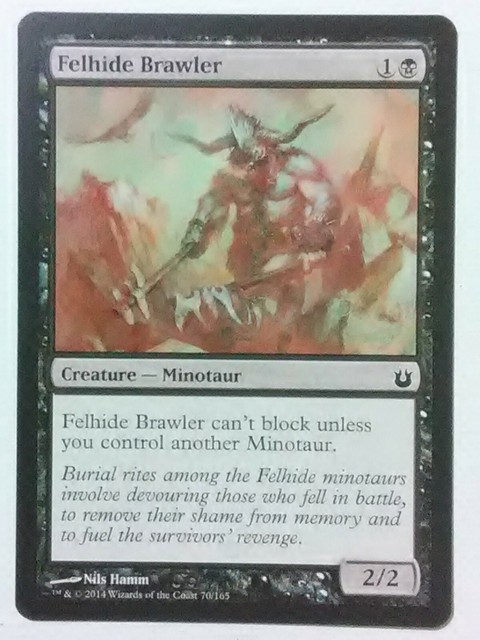 MTG Felhide Brawler Born of the Gods 70/165 Regular Common for sale ...