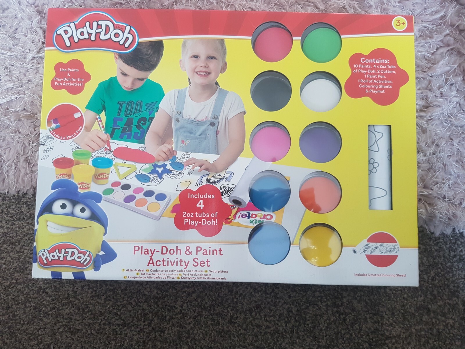 Play-Doh Paint and Activity Set Age 3 Years 10 Paints 4 Mini Tubs of ...