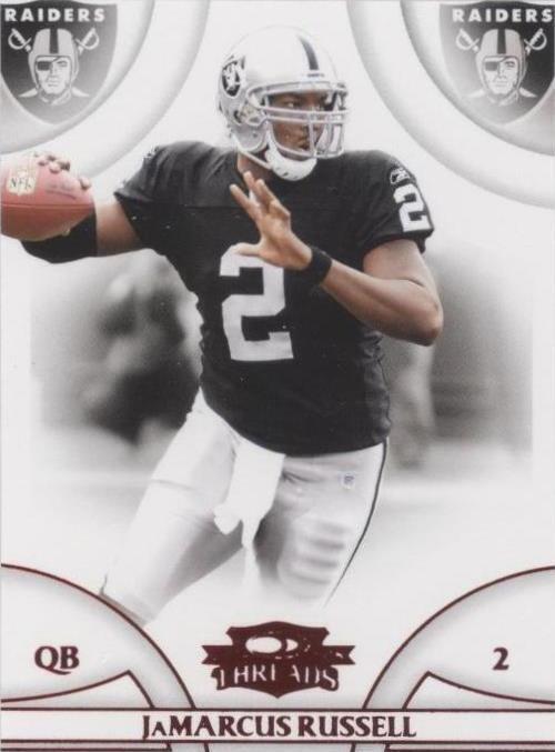 2008 Donruss Threads - JaMarcus Russell #88 Century Proof Red for sale ...
