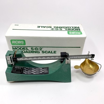 RCBS 502 Model 5-0-2 Reloading Scale Powder Balance Scale w/Box | eBay