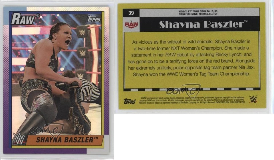 2021 Topps Heritage WWE Rainbow Foil Shayna Baszler #39 1ro4 | eBay