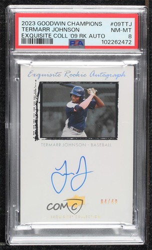 2023 UD Goodwin Champions Exquisite Rookie 4/49 Termarr Johnson PSA 8 ...