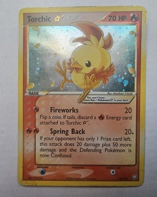 Torchic Gold Star 2004 Holo Pokemon + 700+ Cards Rares Uncommons ...