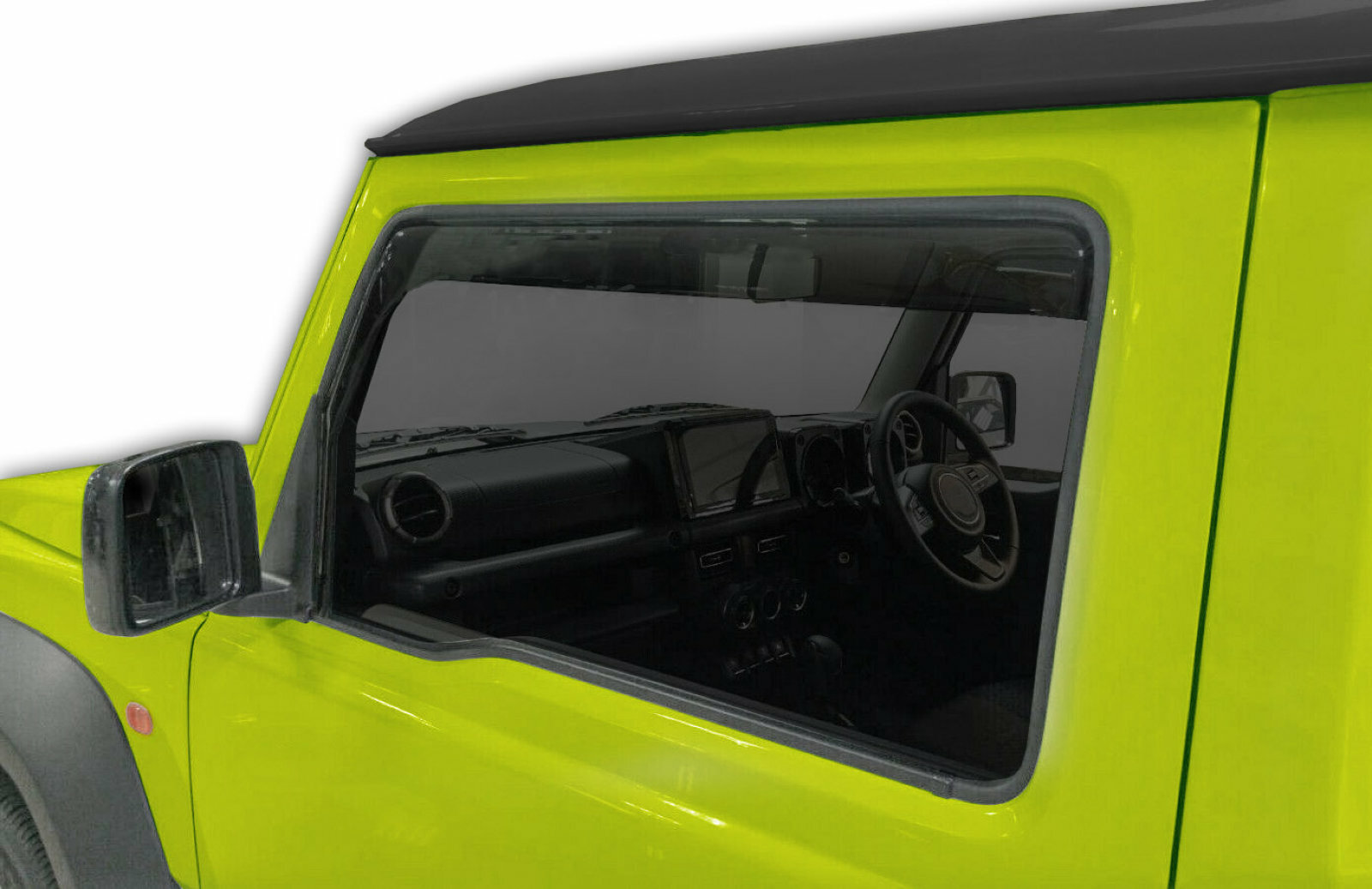 Wind Deflectors Fits Suzuki Jimny 2018-Up 3-Door 2-Pcs Set Tinted Heko ...