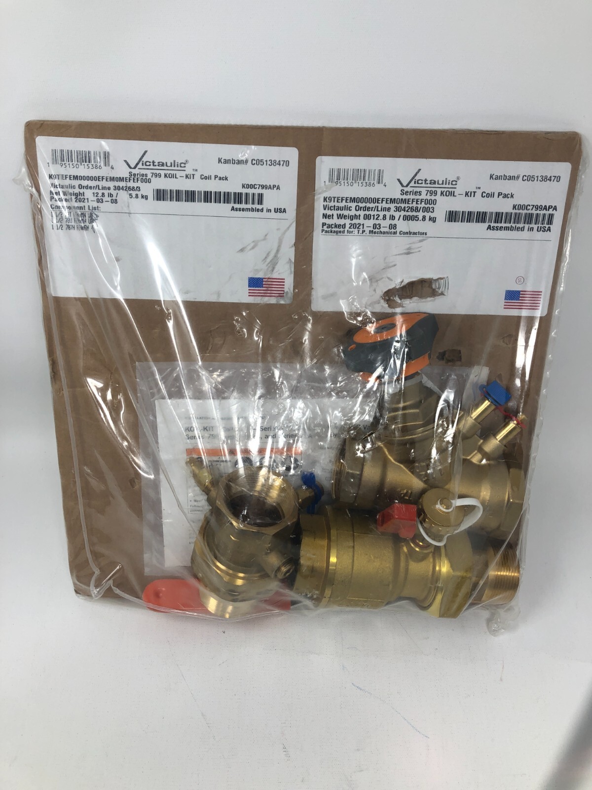 Victaulic Series 799 KOIL-KIT ~ 1.5" 78T + 78U + 787H, Hydronic Valve ...