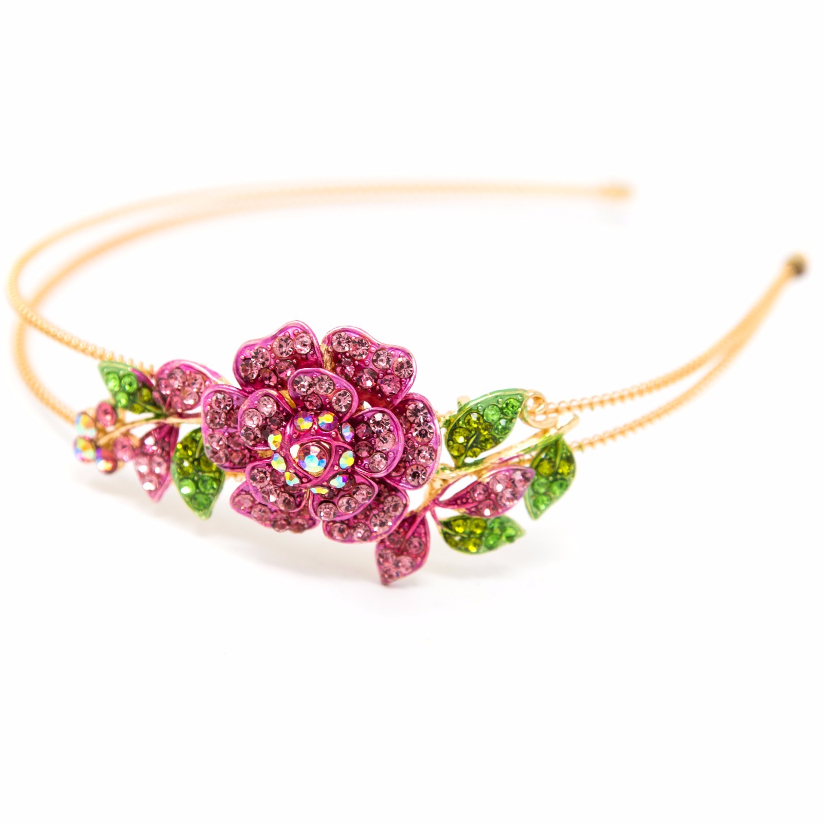 Hot Selling Flower Rhinestones Metal Head Jewelry Headband Head Piece ...