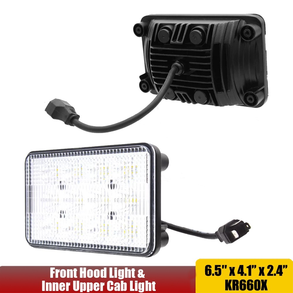 12V 24V 60W LED Hood Light High Low Beam H4 For Case 90-96 Series ...