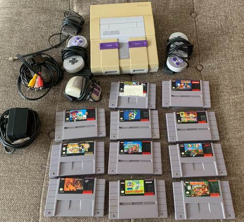 Super Nintendo SNS-001 Console Bundle w/ 11 games | eBay