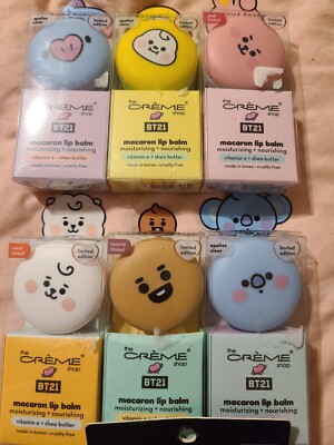 BT21 Creme Shop Lip BALMS! BTS SHOOKY, COOKY, CHIMMY. MANG, KOYA, RJ | eBay