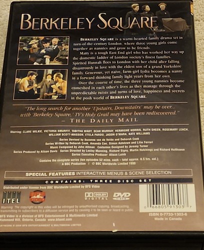 Berkeley Square The Complete DVD Series Disc Set 66805913037| eBay