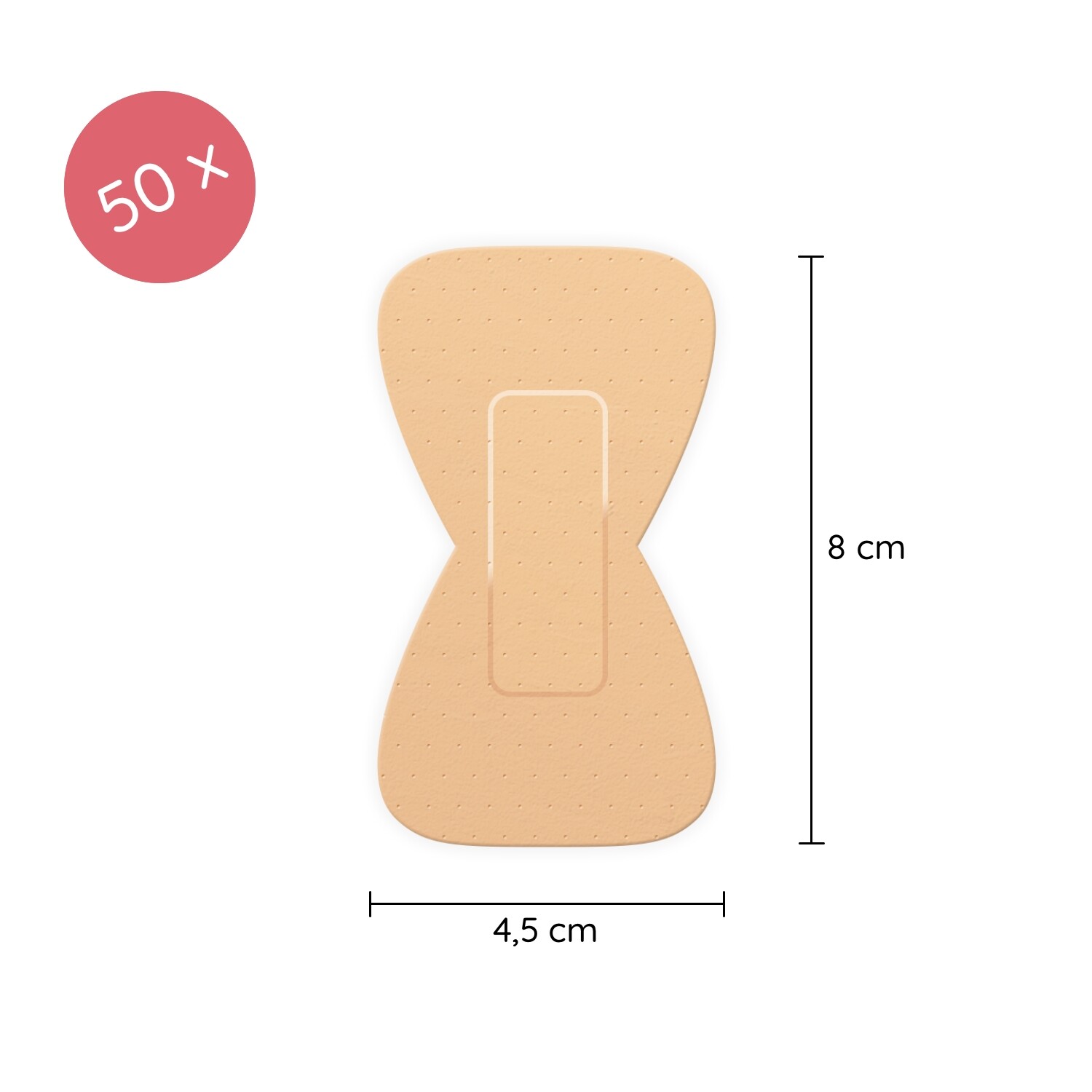 Fingerkuppenpflaster wasserfest beige - 4,5x8cm - 50 Stk ...