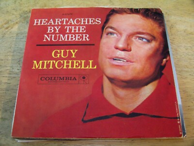 Lot of (28) Guy Mitchell 45s - Various labels (6) w/PS (4) promos (1 ...