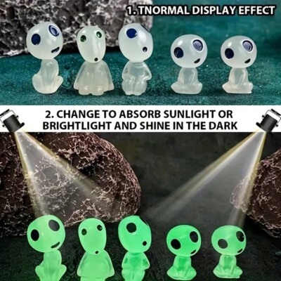 Free standing Glow in the dark Tree Spirits Elf Ghost set of 10 Ship ...