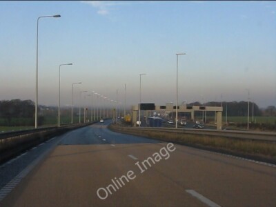 Photo 6x4 M6 motorway - northbound entry slip road, junction 20 Lymm ...