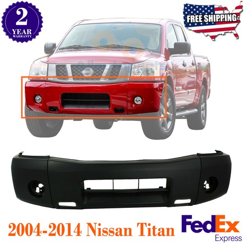 Front Bumper Cover Primed For 2004-2014 Nissan Titan 620227S020 | eBay