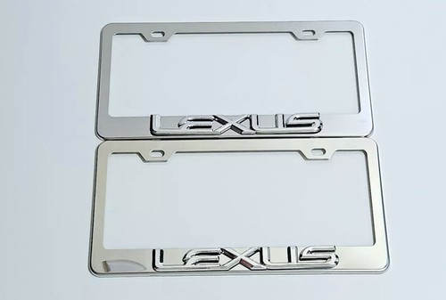 2 pcs Silver License Plate Frame for 3D Lexus Logo | eBay
