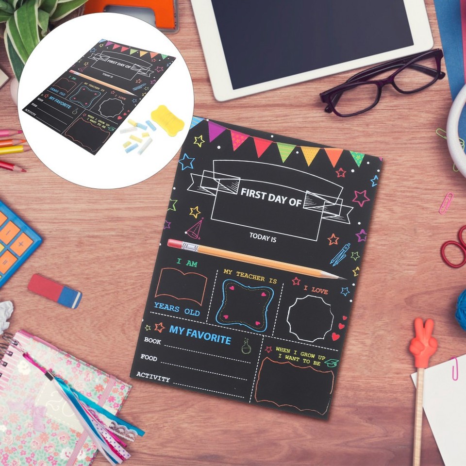 Kids Accessory School Board Interesting School Sign First Day Chalk ...