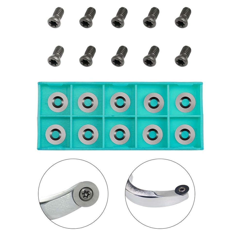Easy to Use and Long Lasting 12mm Round Carbide Cutter Inserts Set of ...