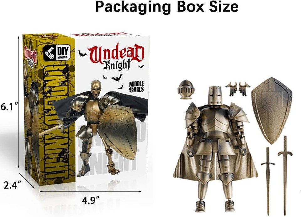 Medieval Action Figures,Knight Armor Action Figure,Multi-Jointed ...
