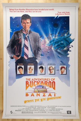 BUCKAROO BANZAI - Original Rolled Theatrical One-Sheet Movie Poster ...