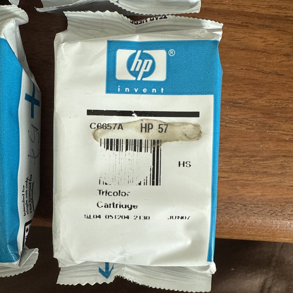 Lot of 4 New Sealed HP 57 Ink Cartridges C6657A Tricolor Genuine OEM | eBay