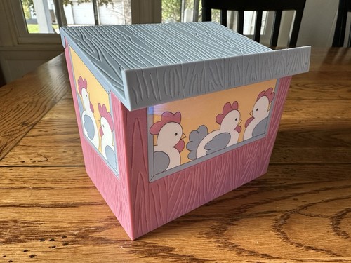 Avon Recipe Holder Box Down on the Farm Home Collection Chicken Hen ...