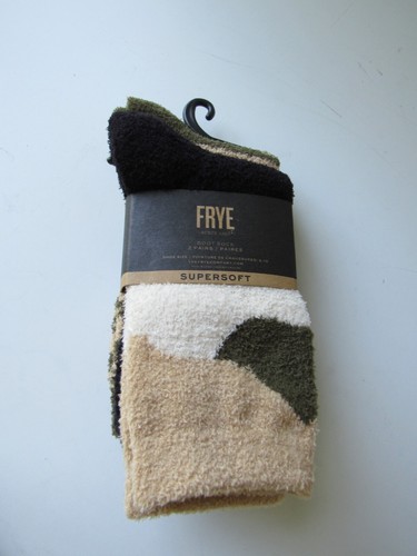 Frye Boot Socks 2 PAIR Women's 5-10 Shoe Size SUPERSOFT Multi-Color NWT ...