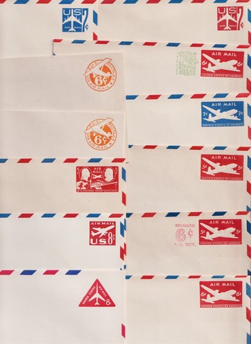 U.S. Airmail Stamped Envelopes, entires - see scan | eBay