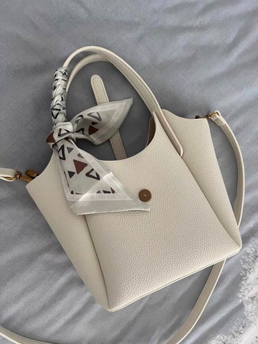 Women's White Versatile Leather Handbag Crossbody Bag | eBay