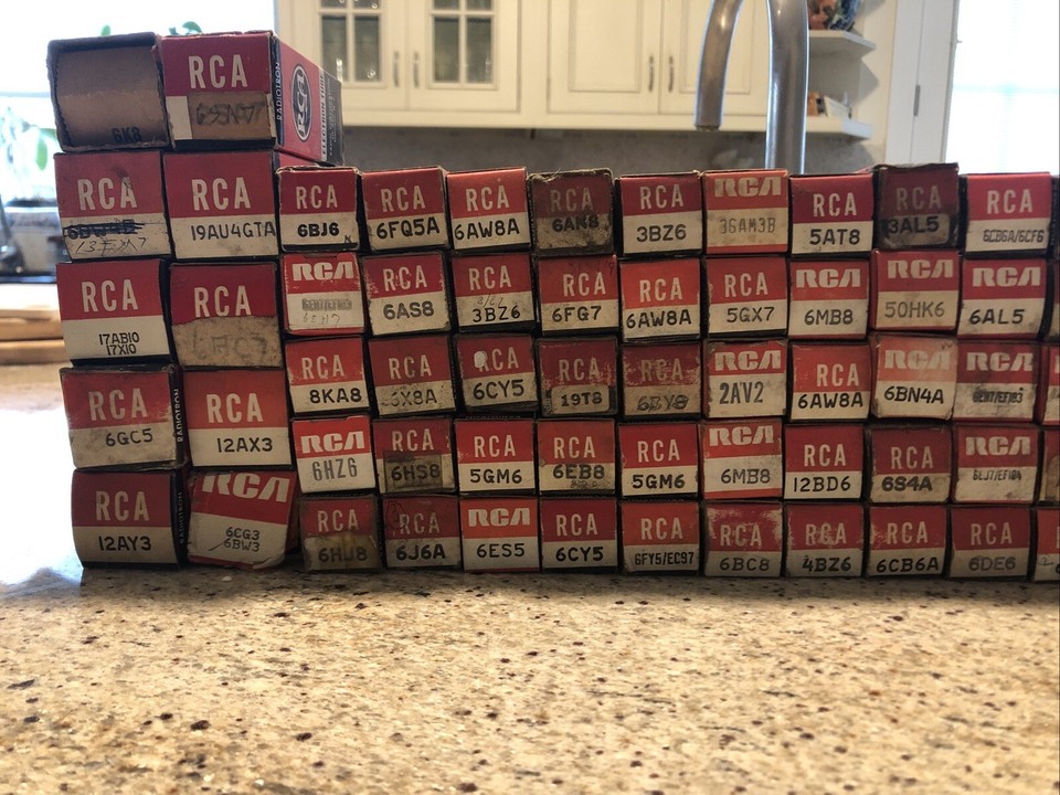 New NOS Boxed (100) RCA GE Lot Vacuum Tubes for Radio Receivers ...